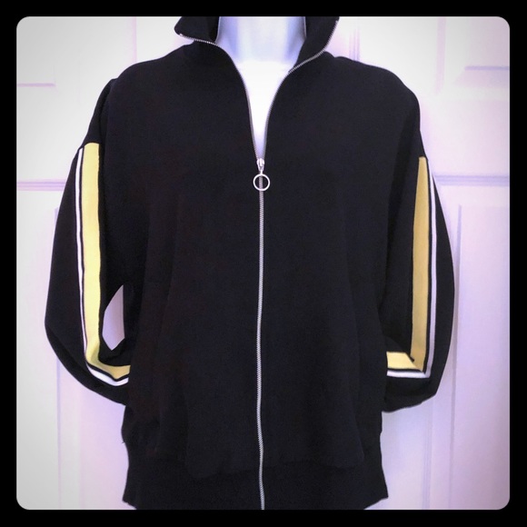 Zara | Jackets & Coats | Zara Ribbon Striped Bomber Jacket | Poshmark